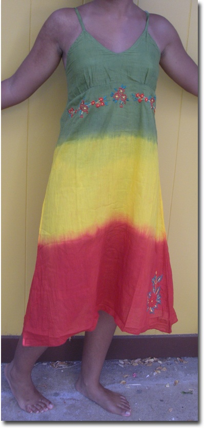 Reggae Flower Dress - Reggae And Rasta Hawaii Clothing And Products